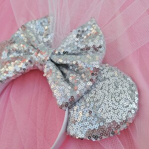 Design Your Own Bridal Minnie Veil Sequin Minnie Mouse - Etsy