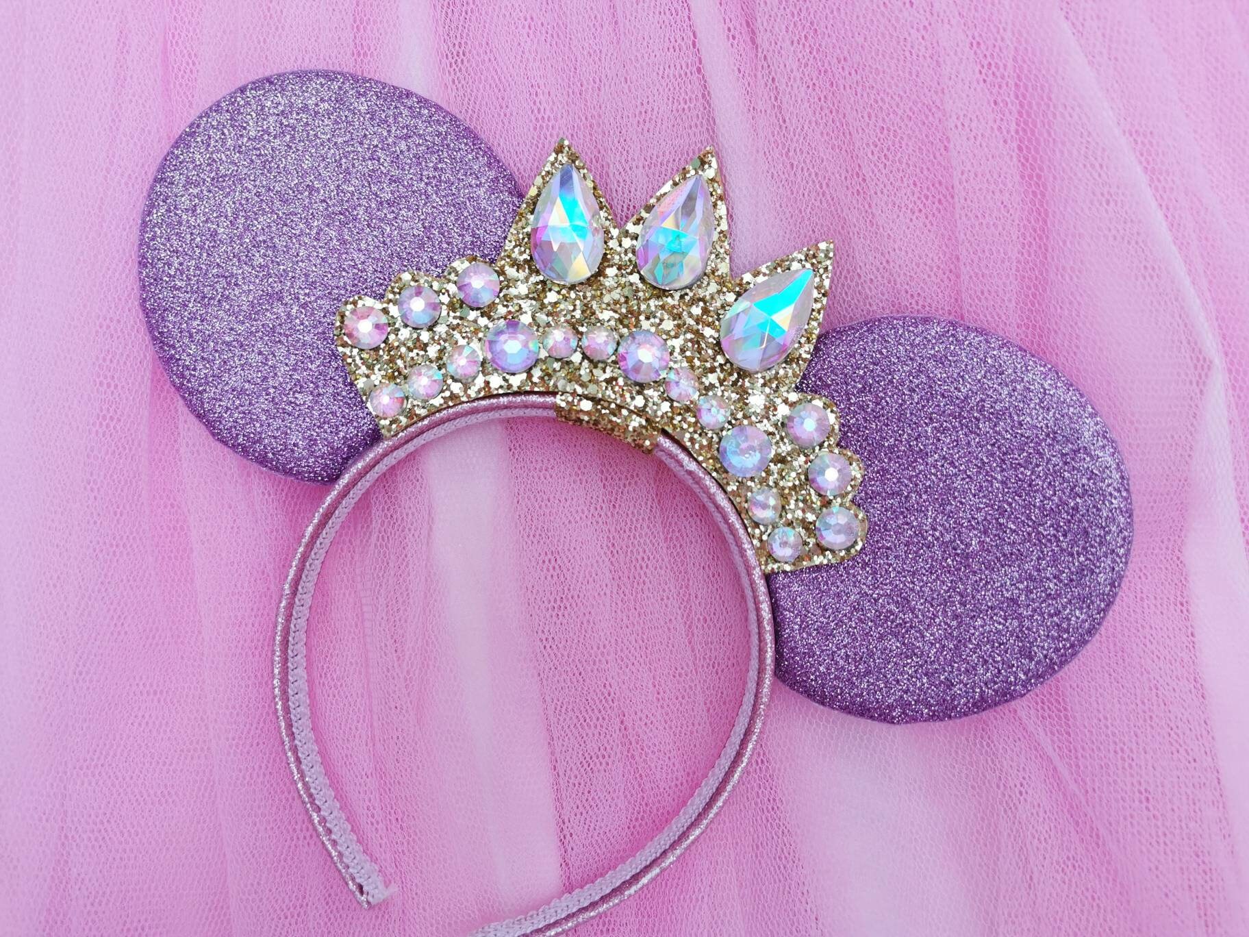 Deluxe Rapunzel Crown Minnie Ear Minnie Mouse Ears Princess - Etsy