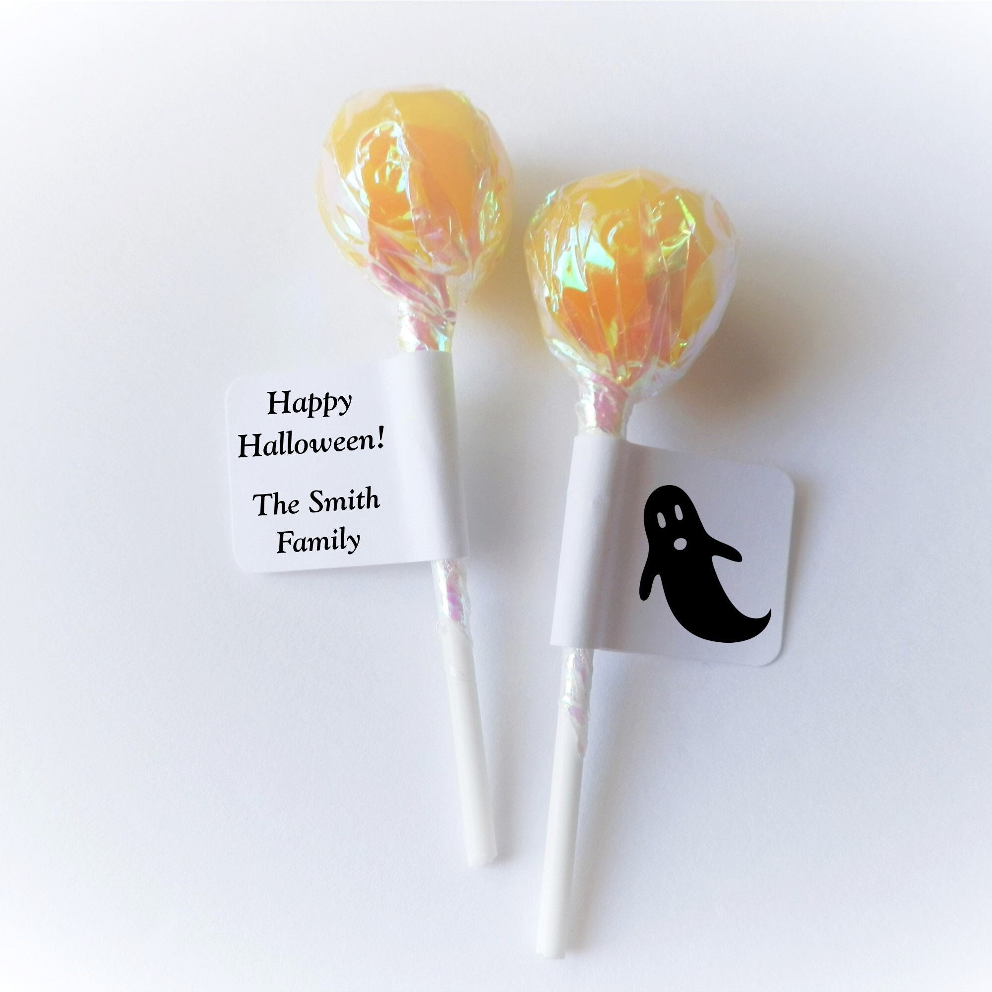 Halloween Lollipop Labels Ghost, Witch, Skull Lollipop Tag Spooky ...