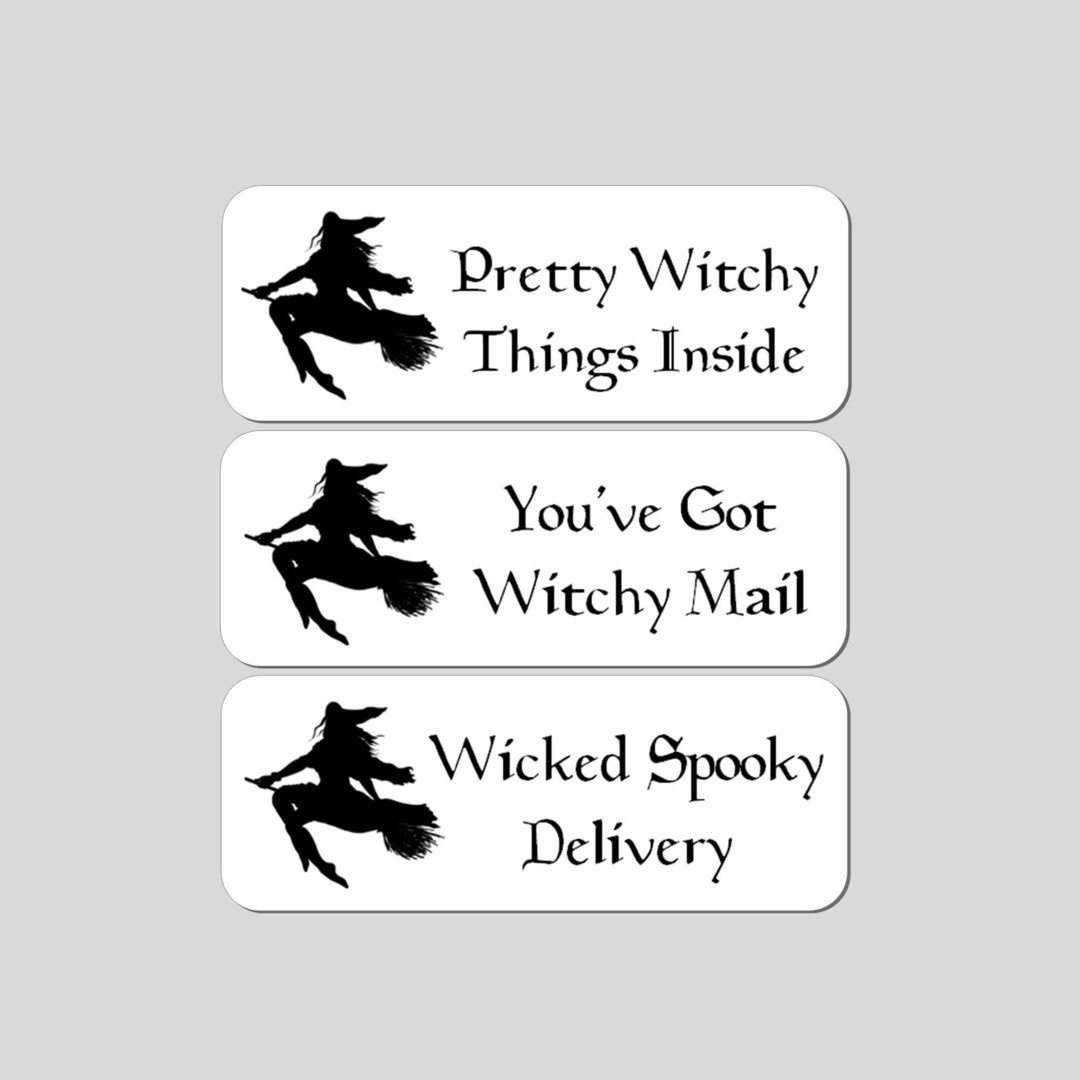 Spooky Witch Mail Labels You've Got Witchy Mail Pretty - Etsy