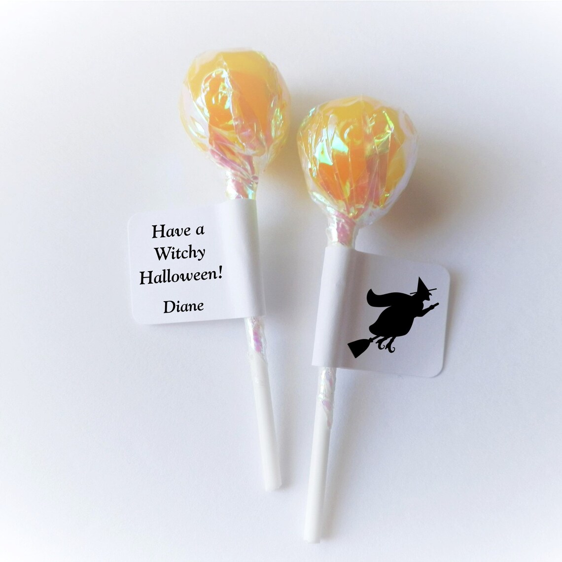 Halloween Lollipop Labels Ghost, Witch, Skull Lollipop Tag Spooky ...