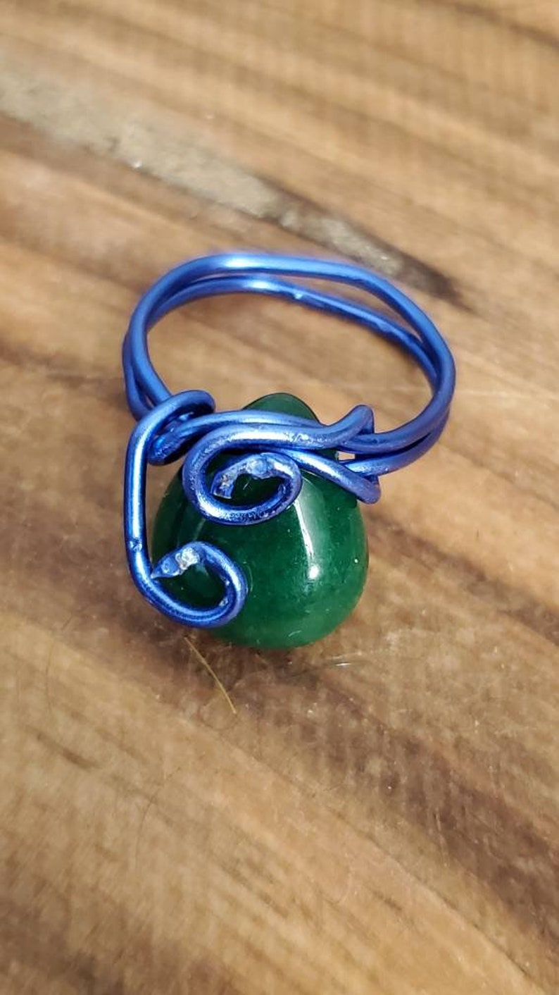Wire Wrapped Stone Rings - Etsy