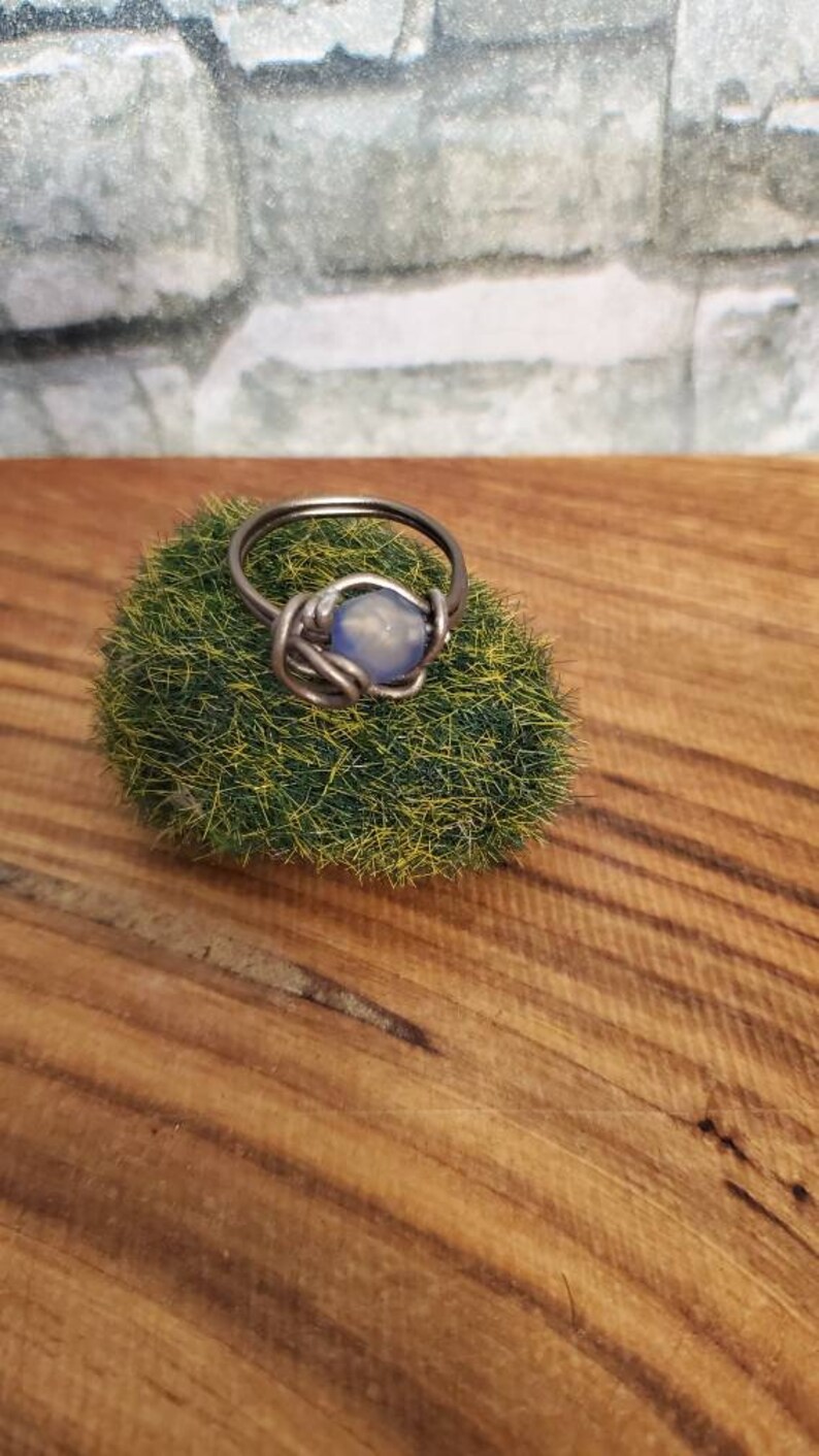 Wire Wrapped Stone Rings - Etsy