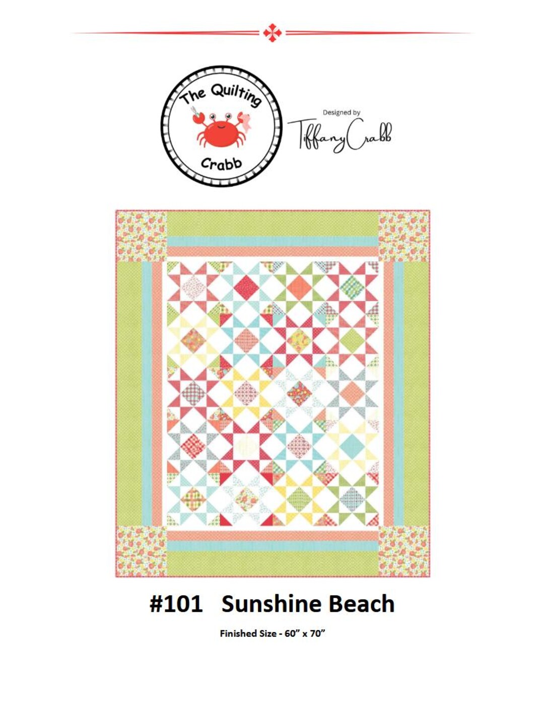 Sunshine Beach Pdf/digital Quilt Pattern #101 - Etsy