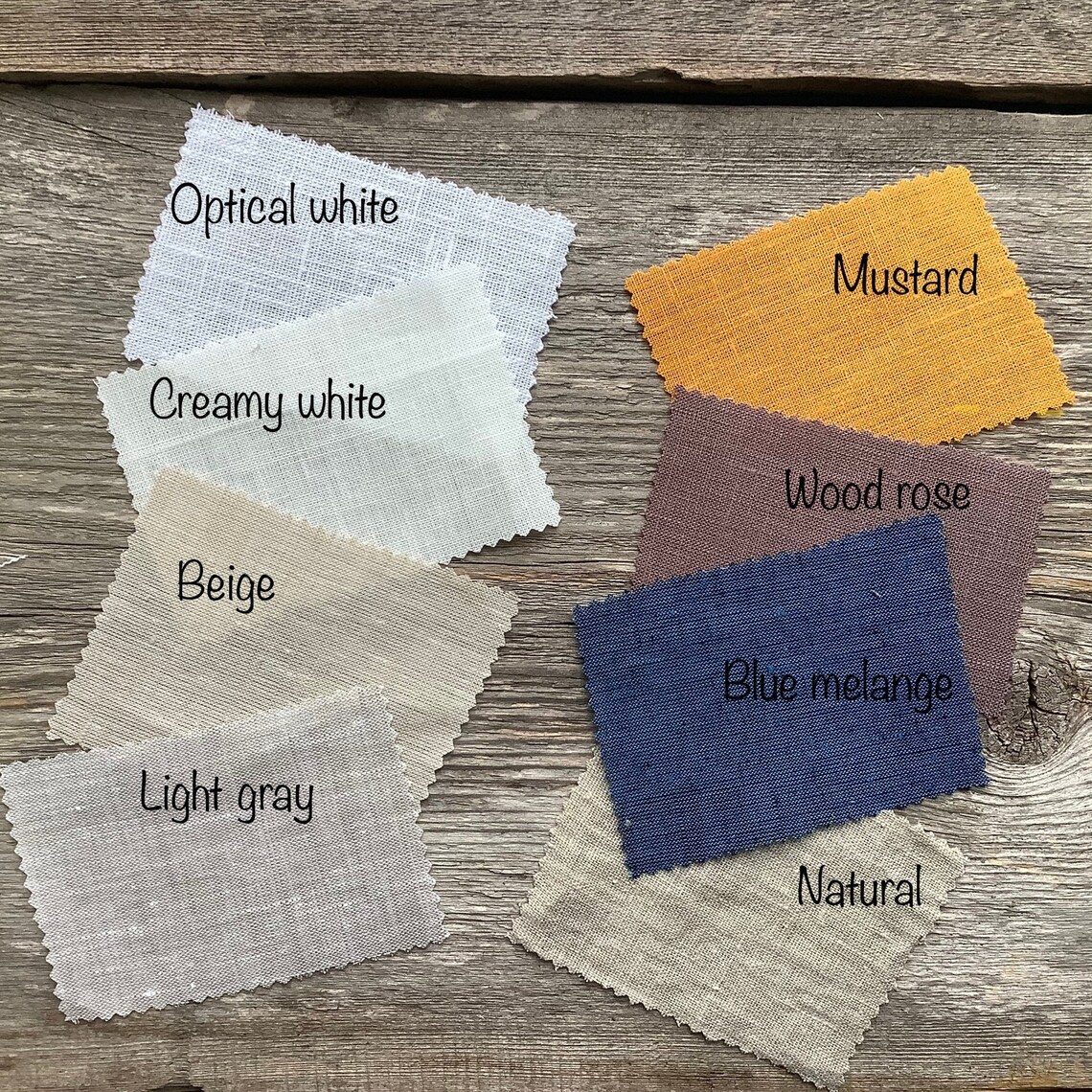 Linen Fabric Samples Set - Etsy