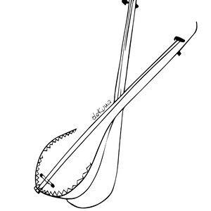 Çiftelia -minimal Design Print/minimal Drawing/wall Art/line Work. - Etsy