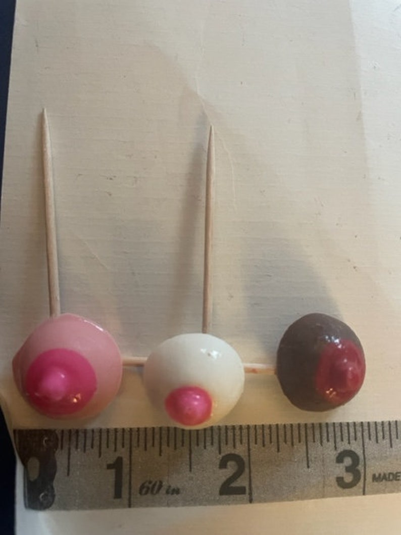 45 Tiny Boob Suckers Chocolate Tiny Boobies On Sticks White Etsy