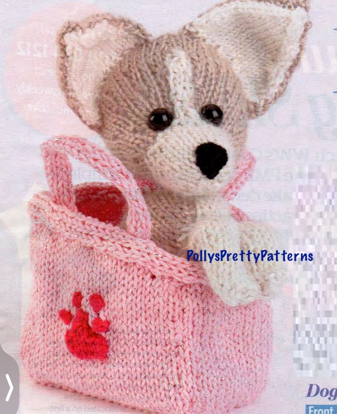PDF Knitting Pattern Tiny Dog/ Chihuahua Dog/puppy Dog & - Etsy