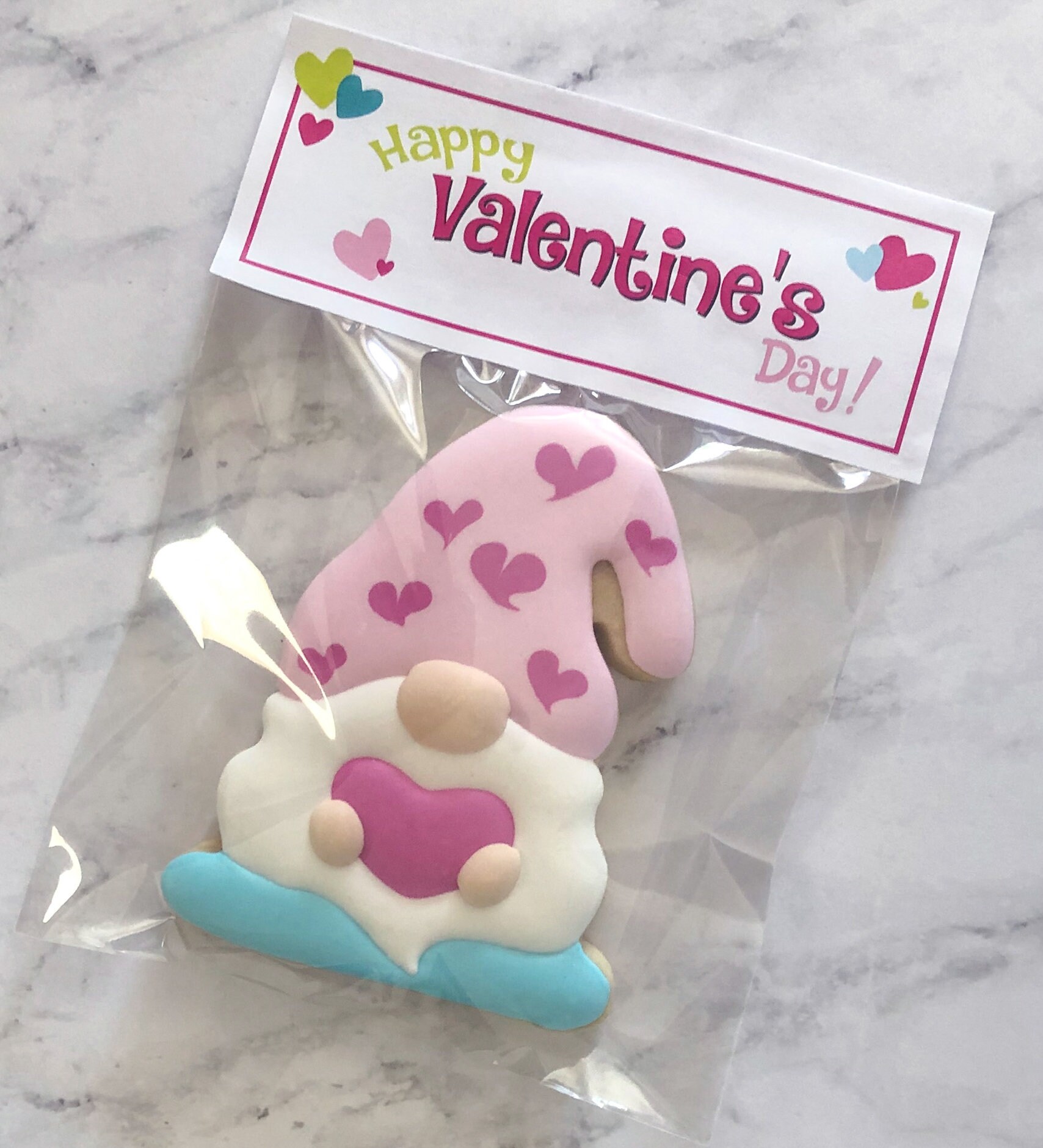 Valentine Cookie Bag Topper | Digital Download | Cookie Bag Topper ...