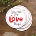 Love Bug Printable Valentine Tags | Gift Tag | 3 Sizes Included 1.5", 2 ...