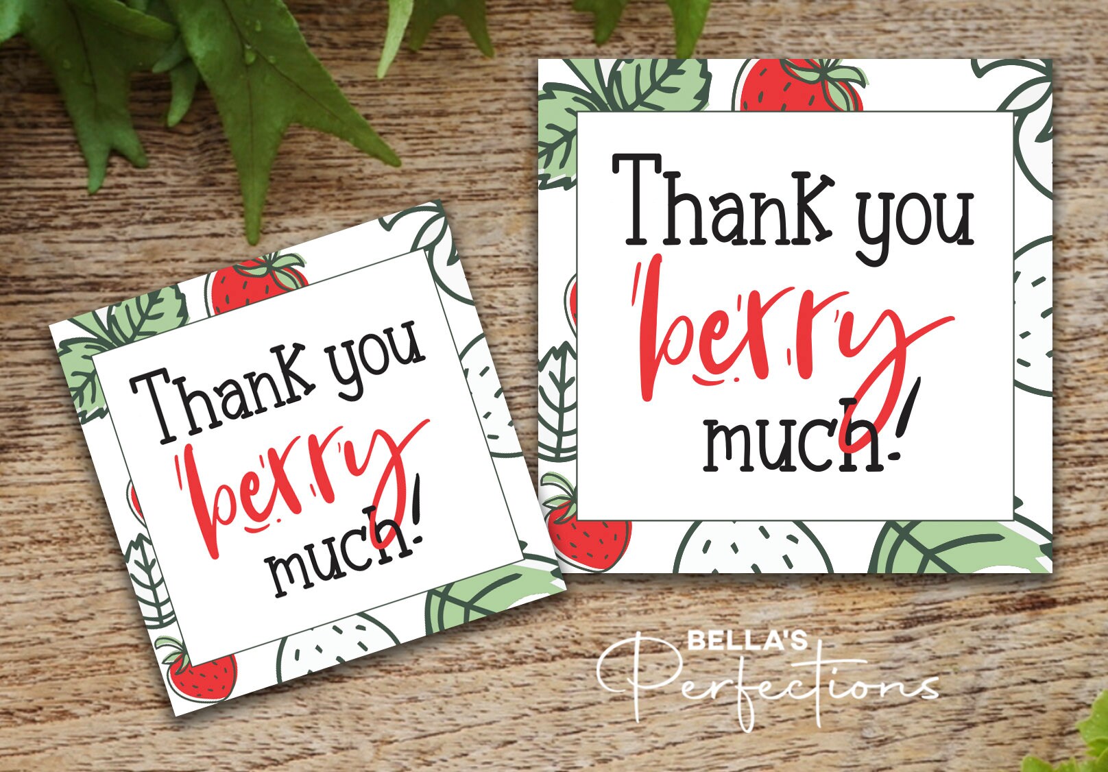 Thank You Berry Much Printable Tags | Teacher Appreciation | Nurse ...