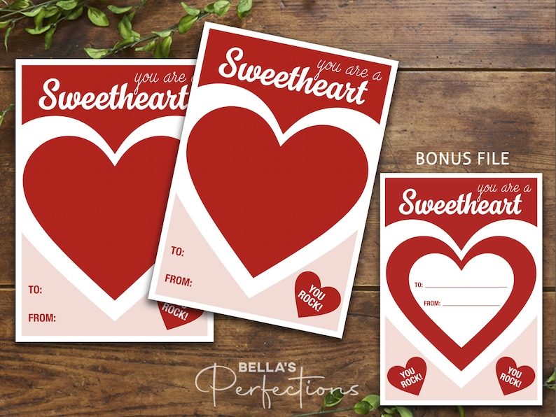 You Are a Sweetheart Valentine's Day Cookie Card | 4 Sizes Included ...