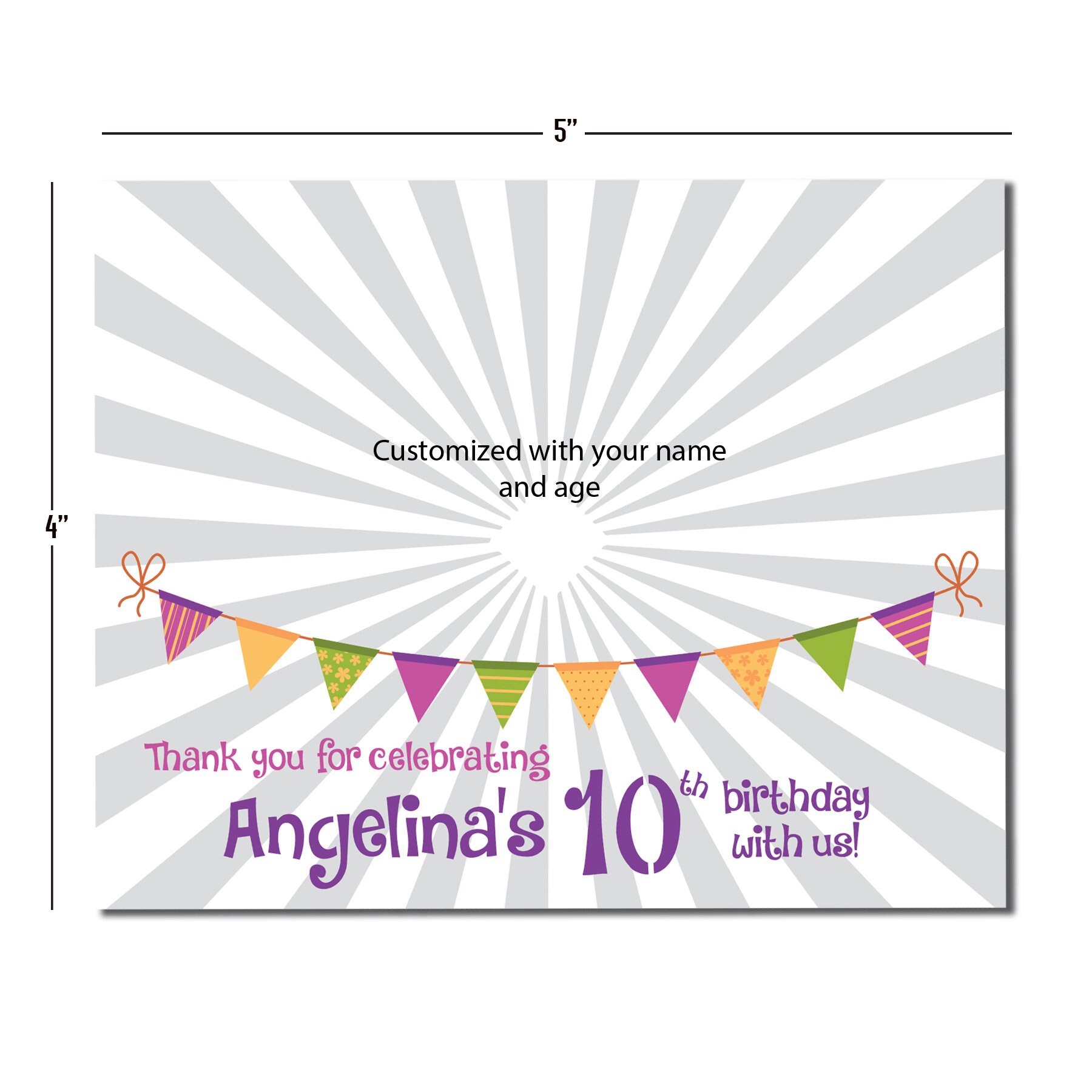 CUSTOM Birthday Cookie Bag Topper Download Party Favor - Etsy