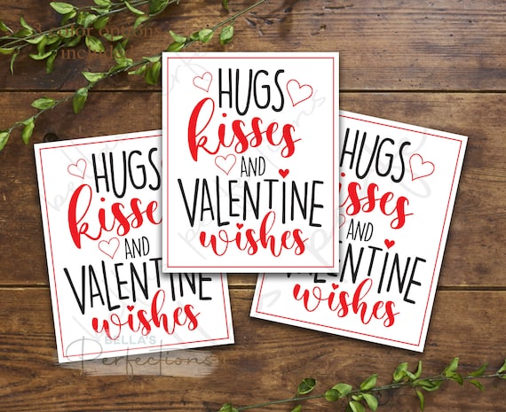 Valentines Hersheys Kisses Label Template