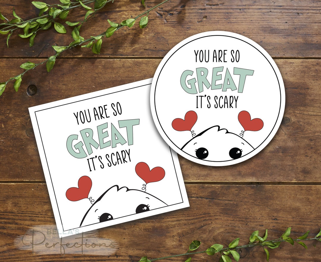 Printable Valentine's Day Monster Cookie Tag | You Are so GREAT It's ...