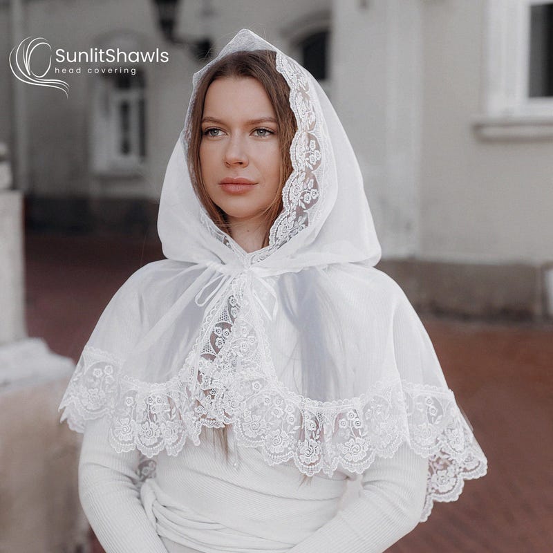 Lace Headcovering - Etsy
