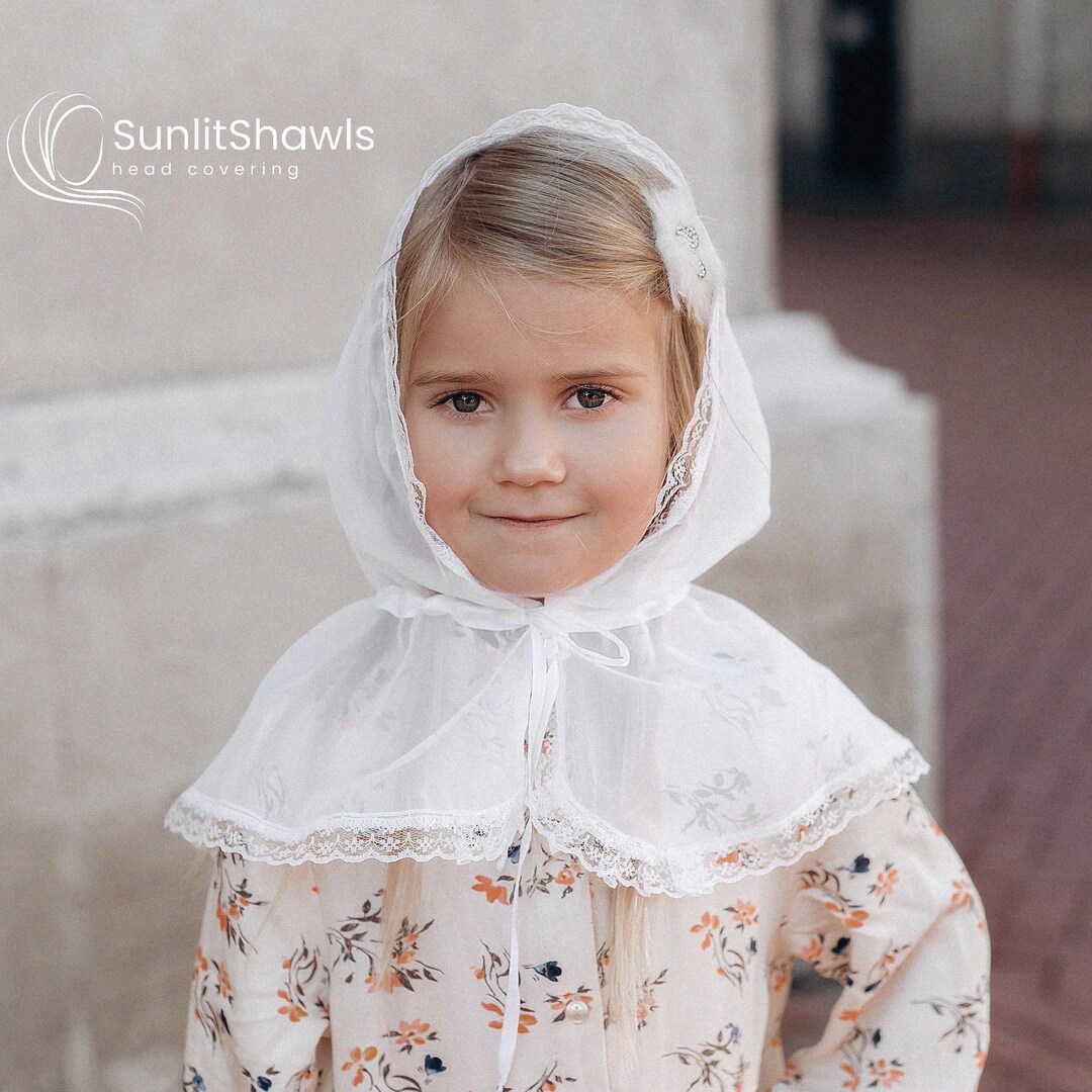 Church Kid's Head Covering, Child Veil for Church, Child Catholic Veil ...