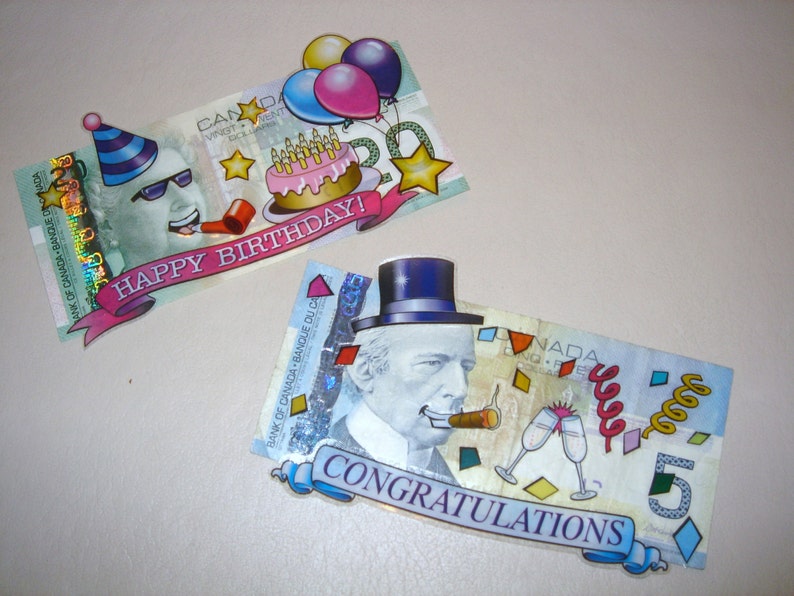 Funny Faces Funny Money Stickers, Apply Directly on Cash in a Greeting ...