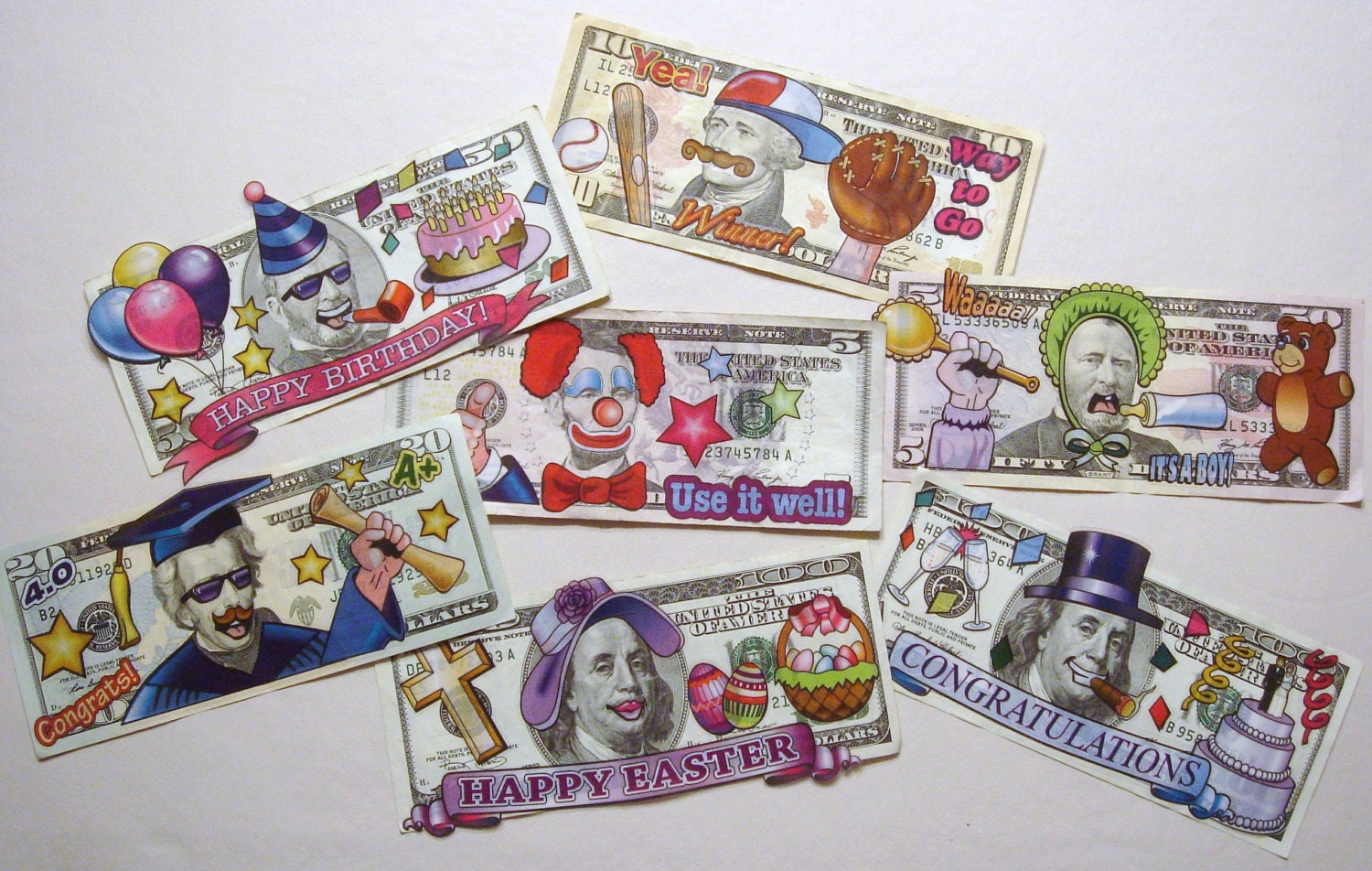 Graduation Funny Money Stickers Apply Directly on Cash in a - Etsy