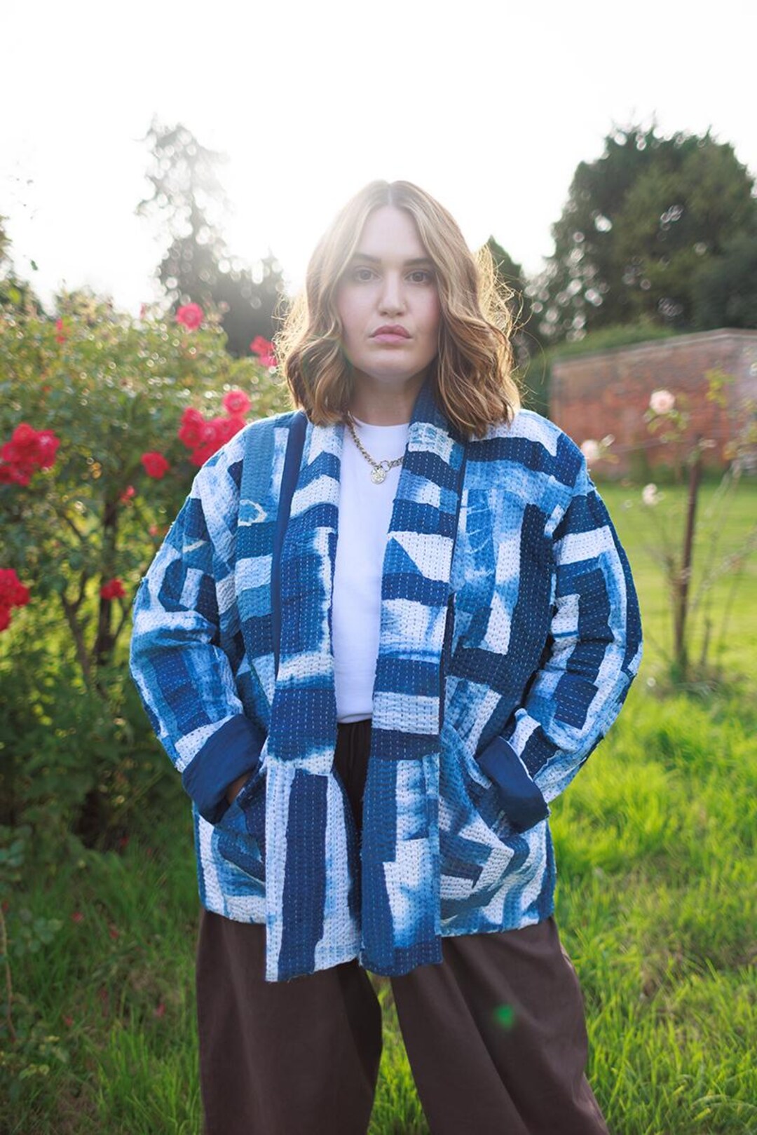 Patchwork Jacket Gender Neutral Jacket Zero Waste Jacket Shibori ...