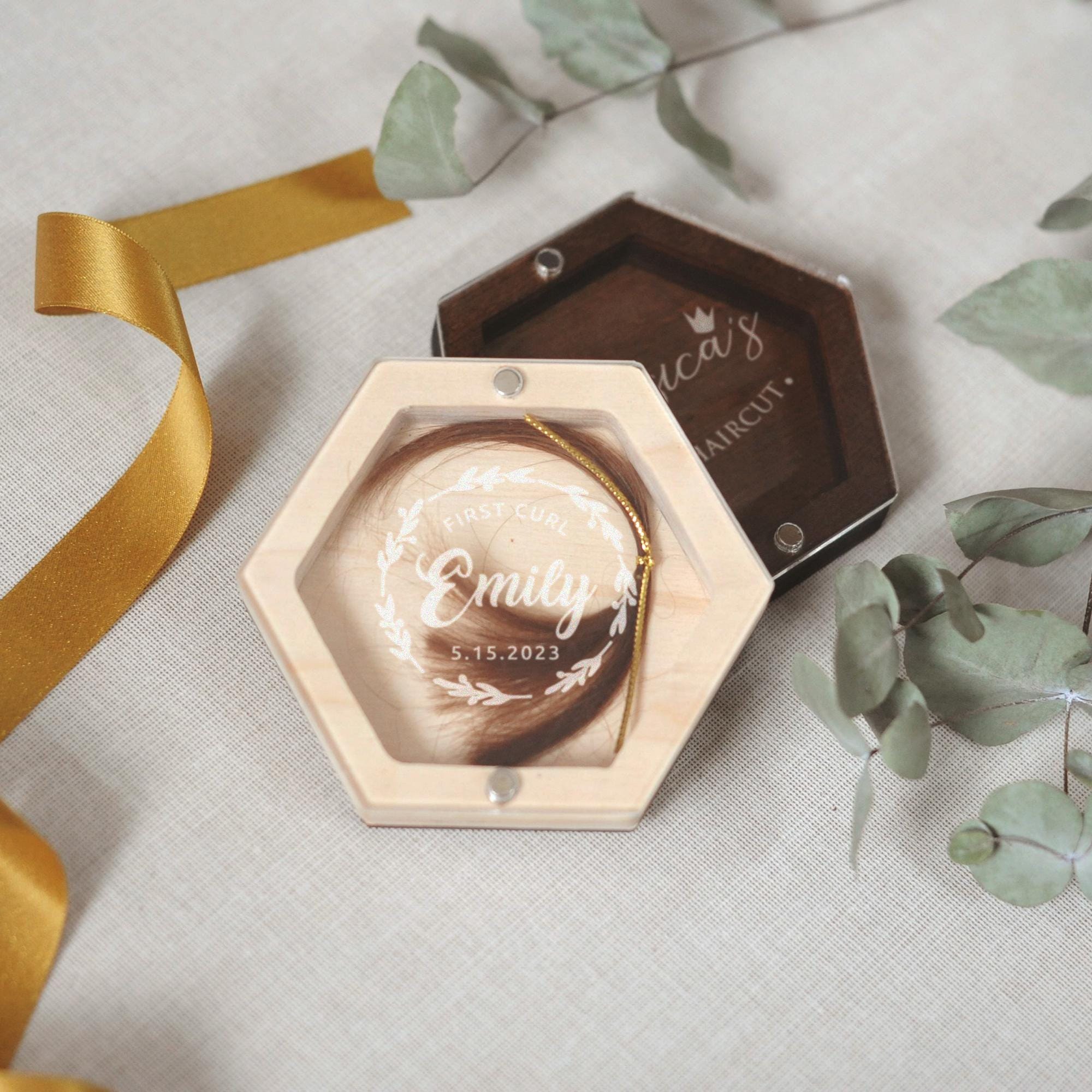 First Haircut Keepsake Box, Baby's First Curl, Baby's First Lock of ...