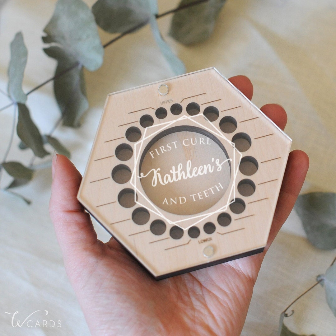 Custom Tooth Keepsake Box Baby Shower Gift Girl, First Haircut and ...