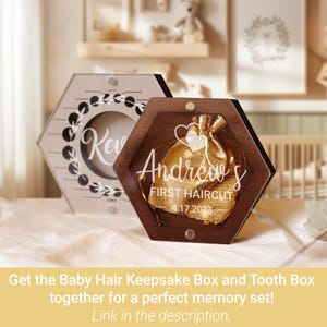 First Lock of Hair Keepsake, Tooth Fairy Box, Baby First Haircut and ...
