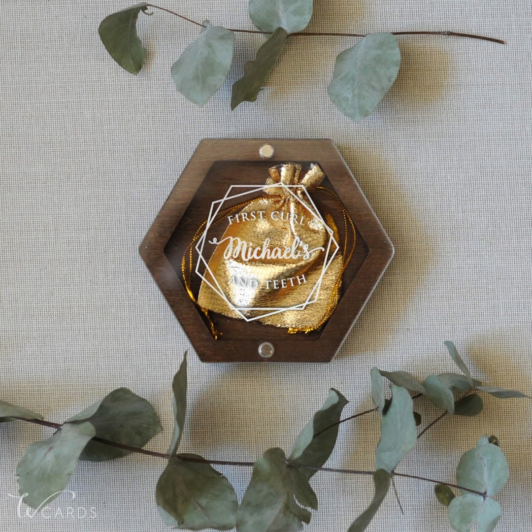 Tooth Fairy Box Custom Baby Shower Gift Girl Boy Wooden Haircut Box ...