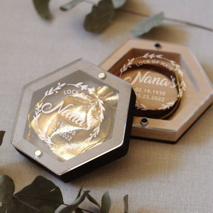Hair Keepsake Bereavement Gift for Loss of Mother, Funeral Lock of Hair ...