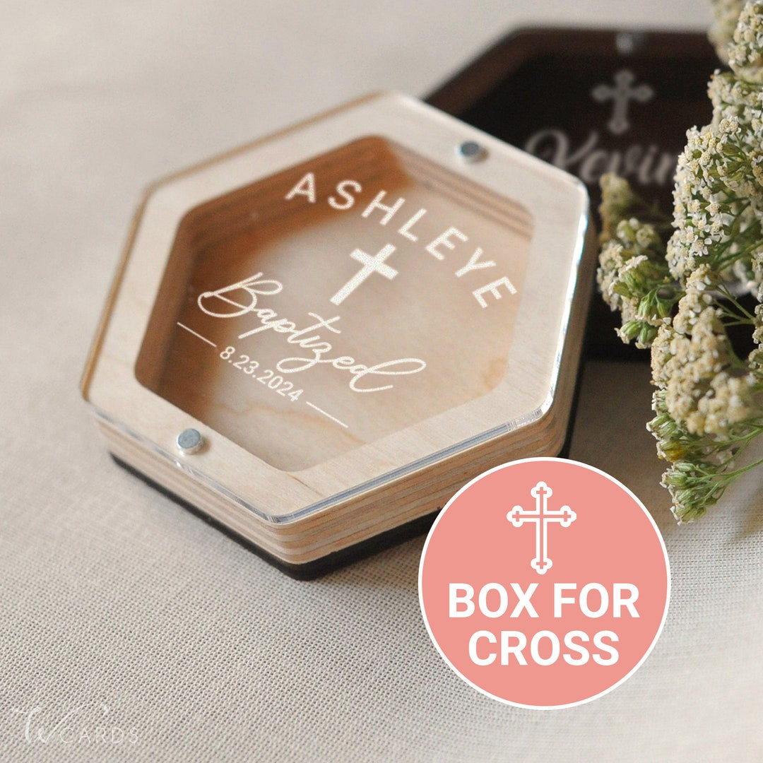 Cross Jewelry Box, Baptism Jewelry Box for Girl, First Holy Communion ...