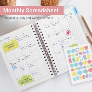 Daily Planner Book 2025 Journal Weekly Monthly Planner Personalized ...