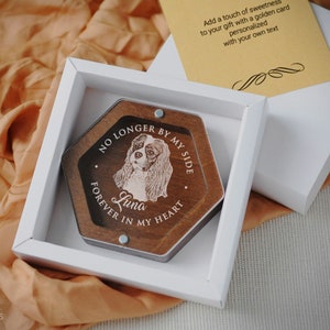 Dog Paw Print Fur Keepsake Box, Cat Hair Memorial Dog Death Gifts, Pet ...