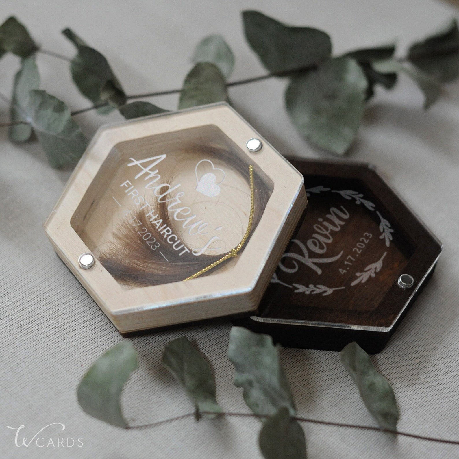 Babies First Haircut Box, Haircut Keepsake Box, Child Cutting off ...