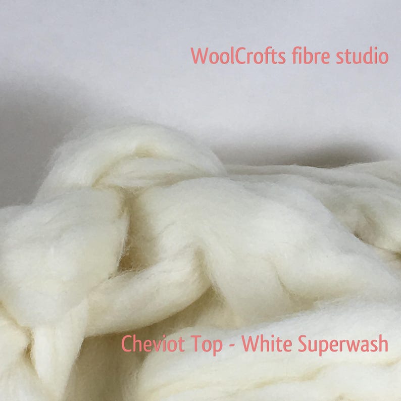 Cheviot Top British White Superwash - Etsy