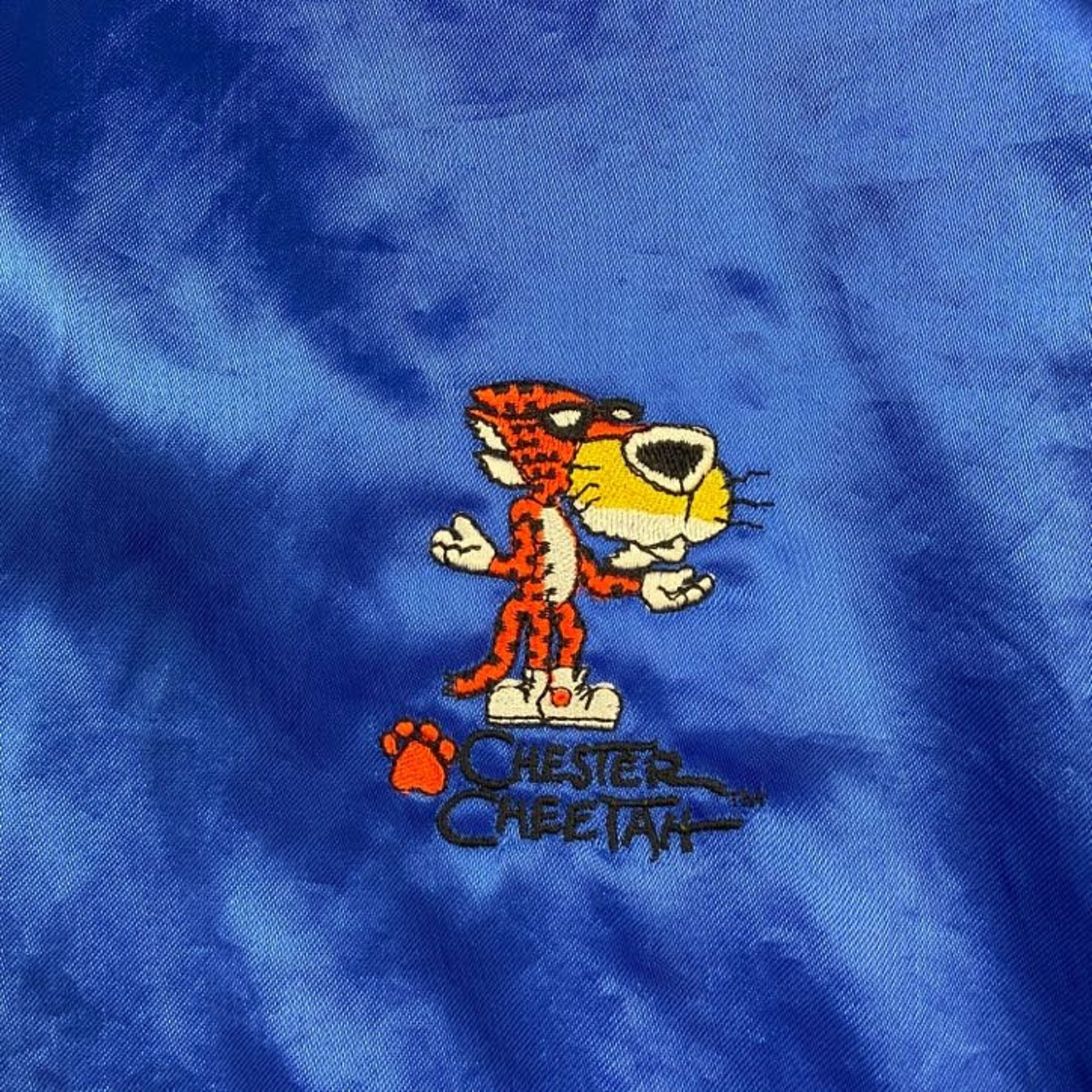 Vintage Chester Cheetah Bomber Jacket Harwell Size Large L Cheetos ...