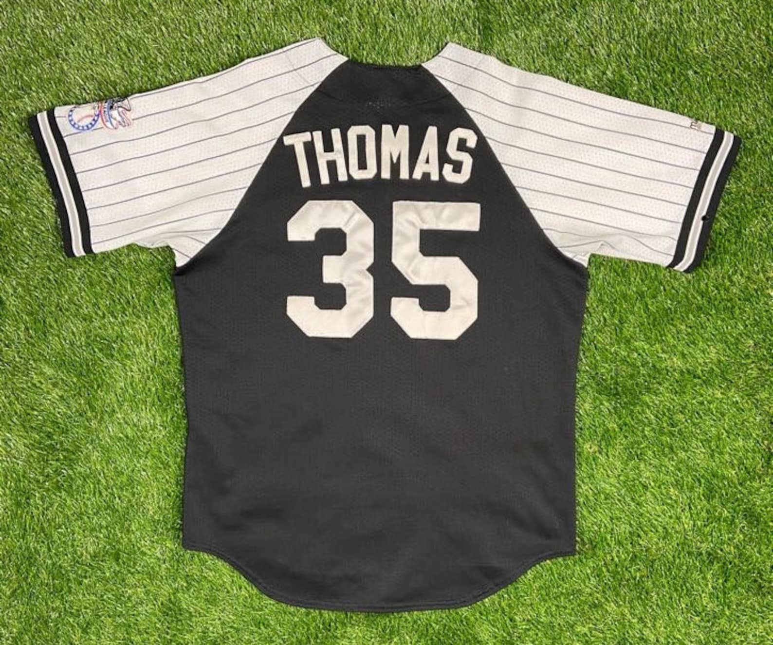 Vintage Chicago White Sox Frank Thomas #35 Baseball Jersey Majestic ...