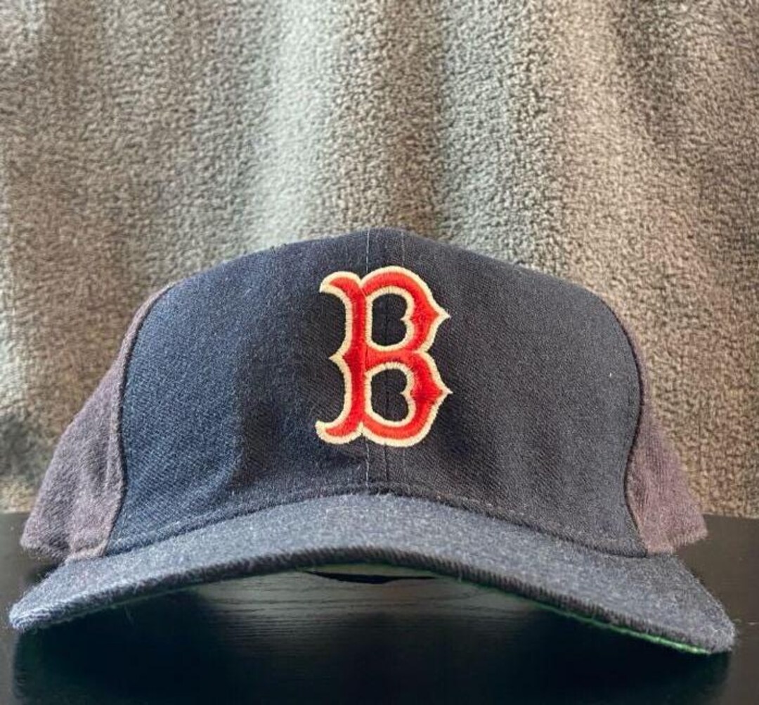 Vintage Boston Red Sox Fitted Hat New Era Made USA Size 7 1/2 MLB ...