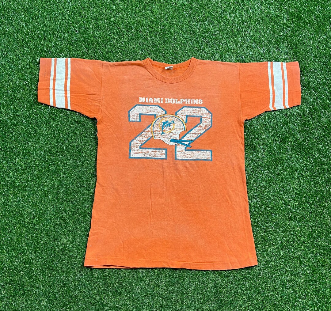 Vintage Miami Dolphins T Shirt Tee Champion Made Usa Size Large L NFL ...