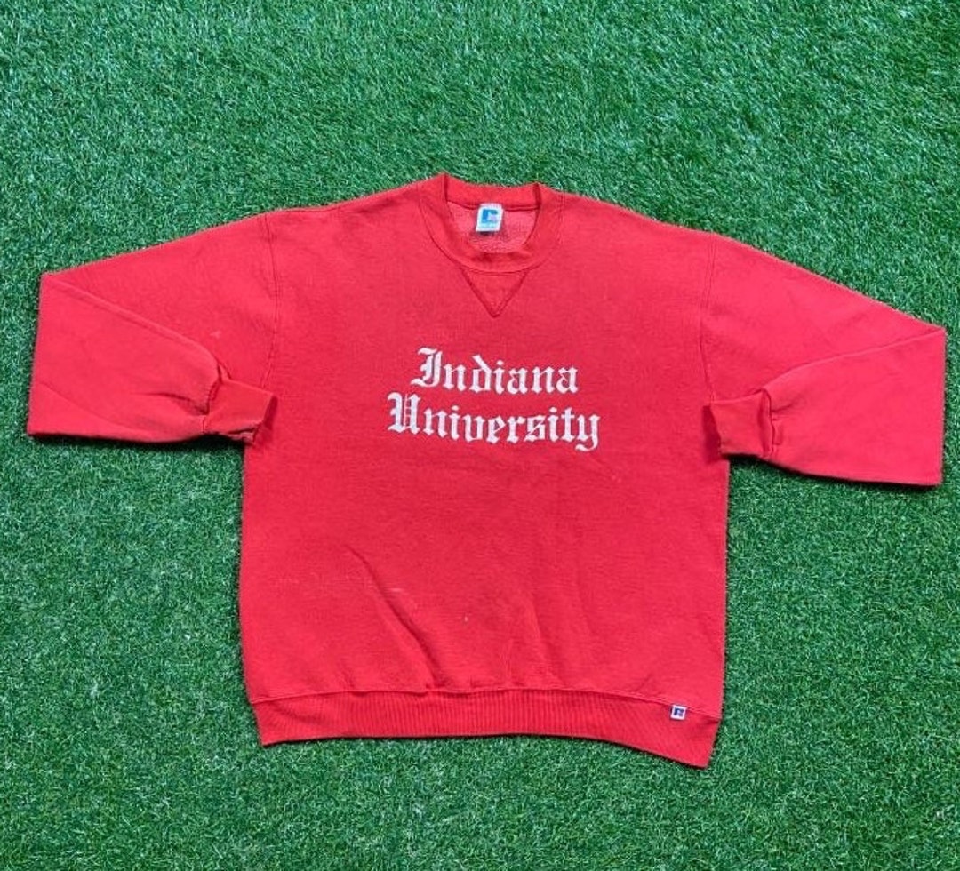 Vintage Indiana University Hoosiers Crewneck Sweatshirt Russell ...