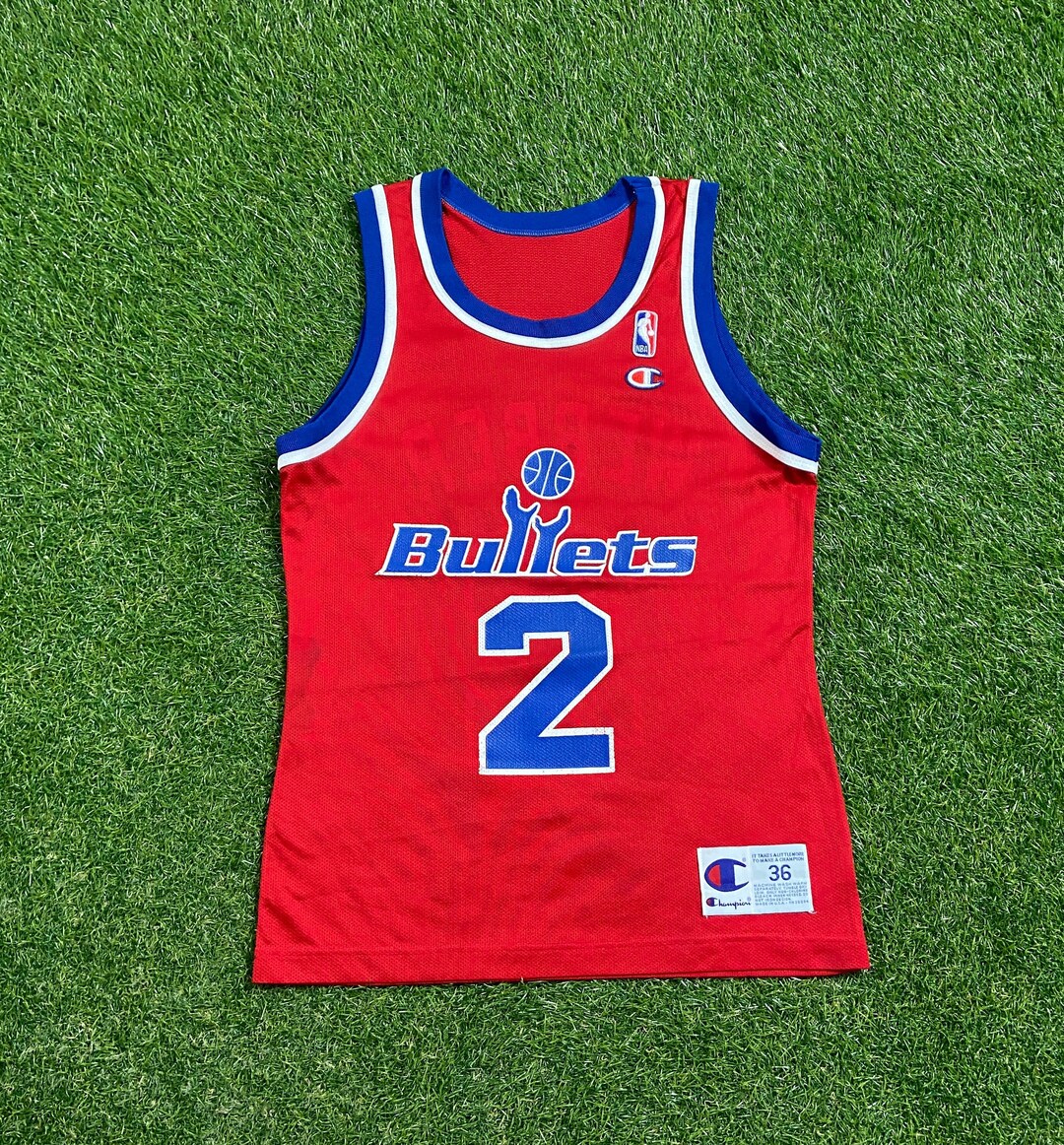 Vintage Washington Bullets Chris Webber #2 Jersey Champion Made USA ...