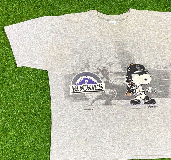 Vintage Colorado Rockies Snoopy Peanuts T Shirt Tee A… - Gem