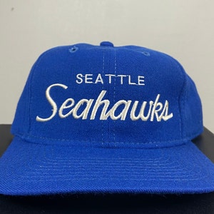 Vintage Seattle Seahawks Snapback Hat Sports Specialties Script NFL ...