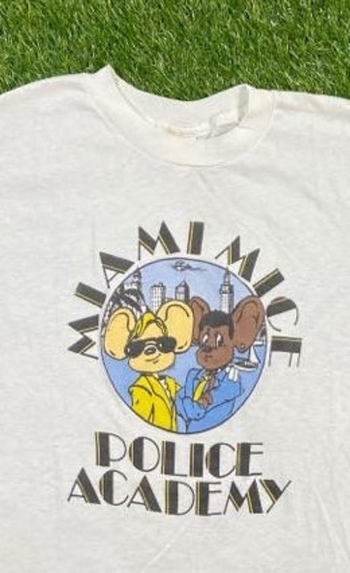 Vintage Miami Mice Police Academy T Shirt Tee Florida Knot - Etsy