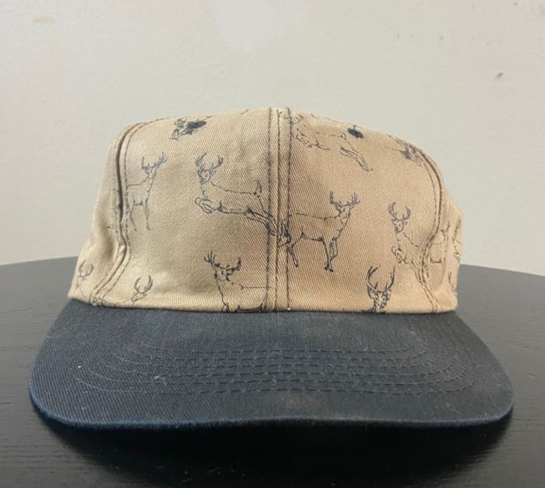 Vintage Deer Snapback Hat Outdoor Cap Co Made USA OSFA Hunting Nature ...