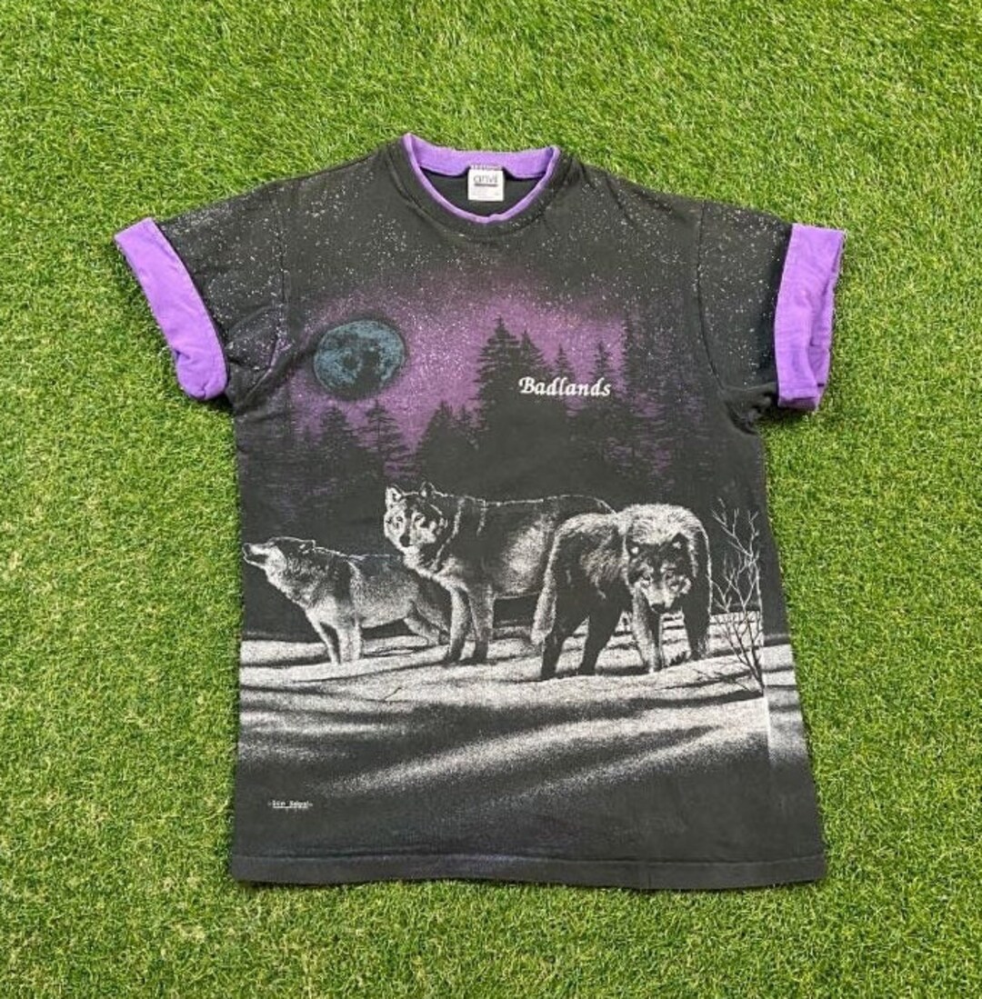 Vintage Badlands US National Parks T Shirt Tee Anvil Made USA Size ...