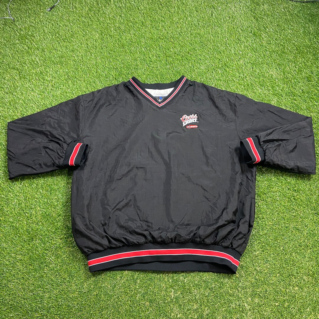 Vintage Coors Light Windbreaker Pull Over Jacket Holloway Size XXL 2XL ...