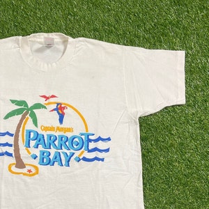 Vintage Captain Morgan's Parrot Bay T Shirt Tee Made USA Size Large L ...