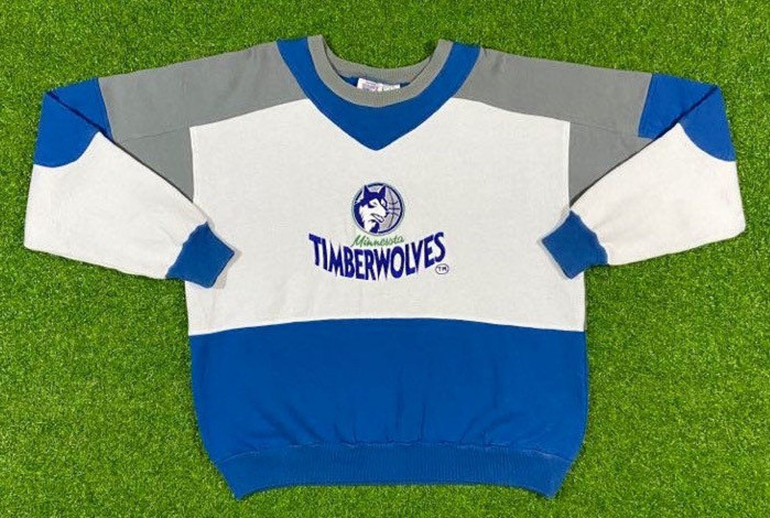 Vintage Minnesota Timberwolves Spell Out Crewneck Sweatshirt | Etsy