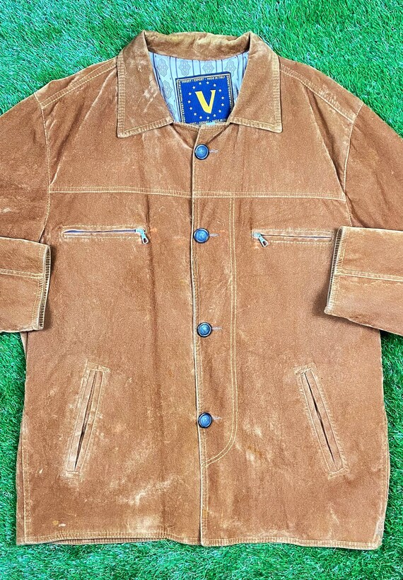 Vintage V Jacket Size XL Made in Italy Italian Fashio… - Gem