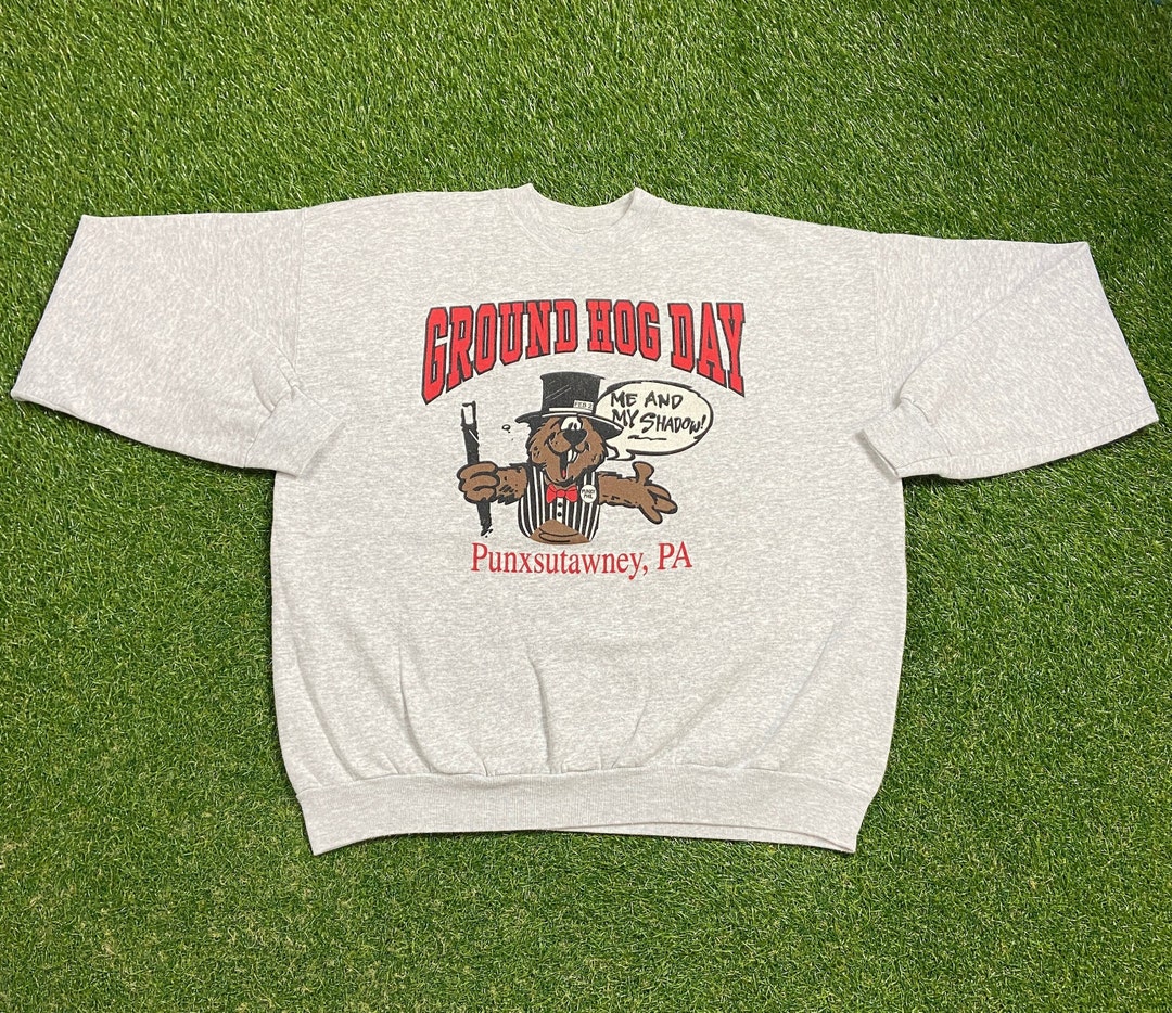 Vintage Ground Hog Day Crewneck Sweatshirt Made USA Size XXL 2XL ...